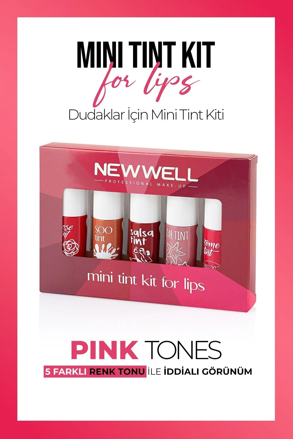 Mini Tint Kit For Lips-Dudaklar İçin Mini Tint Kiti – New Well
